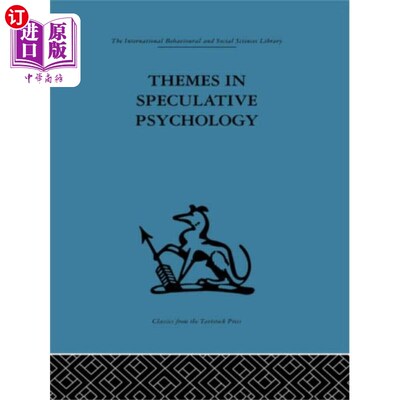 海外直订Themes in Speculative Psychology 思辨心理学的主题
