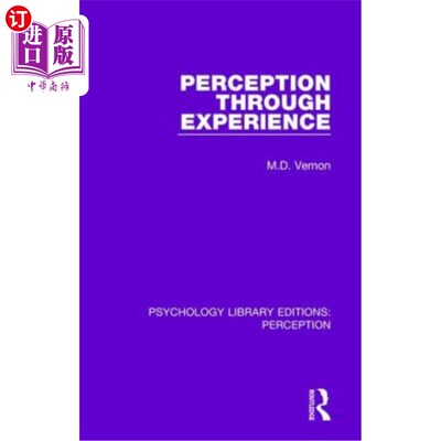 海外直订Perception Through Experience 通过经验感知