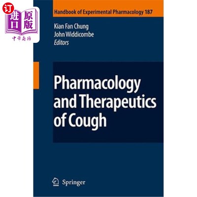 海外直订医药图书Pharmacology and Therapeutics of Cough 咳嗽药理学与治疗学“，