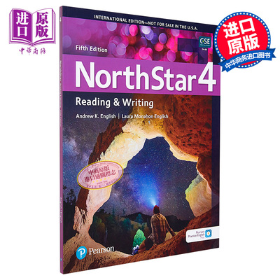 托福雅思 NorthStar 北极星读写 Reading&Writing 学生书4级含APP资源及音频 Fifth Edition 第5版【不含MEL】
