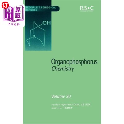 海外直订Organophosphorus Chemistry: Volume 30 有机磷化学：第30卷