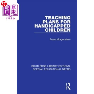 海外直订Teaching Plans for Handicapped Children 残疾儿童的教学计划