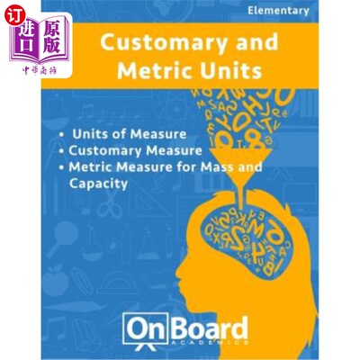 海外直订Measurement: Units of Measure, Customary Measure, Metric Measure for Mass and Ca 测量：测量单位，常用测量，