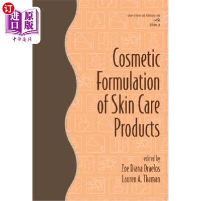 海外直订Cosmetic Formulation of Skin Care Products 护肤产品的化妆品配方