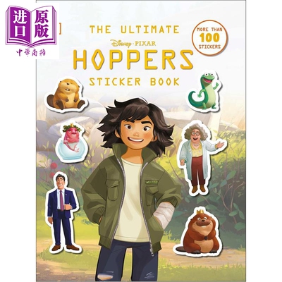 预售 迪士尼 皮克斯 河狸变身计划终极贴纸书 Disney Pixar Hoppers Ultimate Sticker Book 英文原版 DK【中商原版】