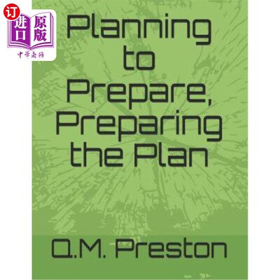 海外直订医药图书Planning to Prepare, Preparing the Plan 计划编制，计划编制