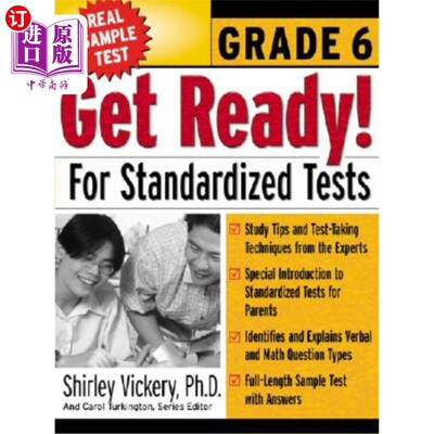 海外直订Get Ready! for Standardized Tests: Grade 6 准备好！标准化试验：6级