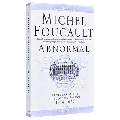 不正常的人: 法兰西学院演讲系列4：1974-1975 豆瓣阅读 英文原版 Abnormal Michel Foucault【中商原版】