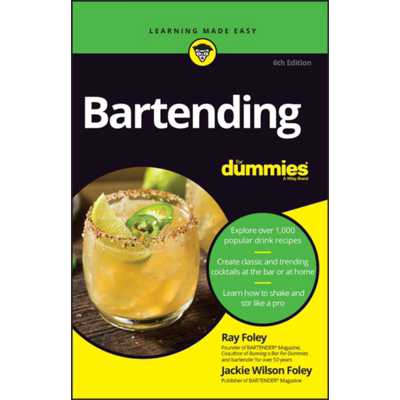 现货 调酒达人迷 1000个调酒配方 第6版 Bartending For Dummies 英文原版 Ray Foley 鸡尾酒 调酒师【中商原版】
