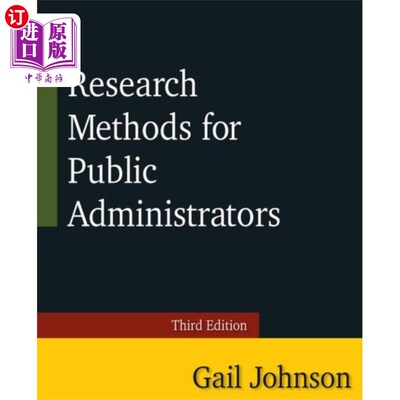 海外直订Research Methods for Public Administrators 公共管理者研究方法