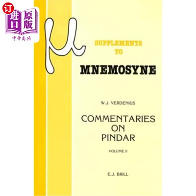 海外直订Commentaries on Pindar 品达评论，第二卷：奥林匹亚颂歌1，10，11，尼米亚11，地峡2