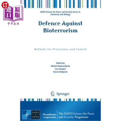 海外直订Defence Against Bioterrorism: Methods for Prevention and Control