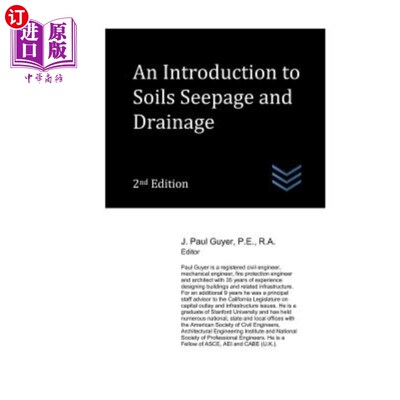 海外直订An Introduction to Soils Seepage and Drainage 土壤渗漏与排水导论