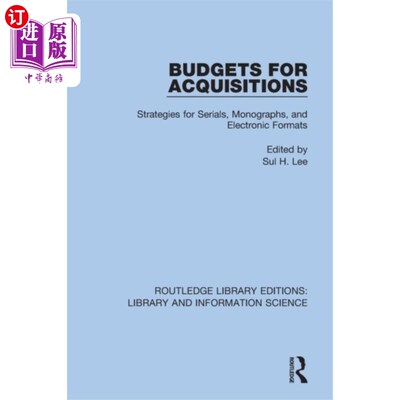 海外直订Budgets for Acquisitions 收购预算