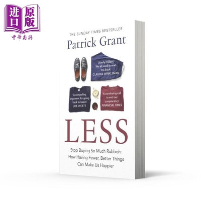 少一点 别再买那么多没用的东西 Less Stop Buying So Much Rubbish 英文原版 Patrick Grant 服装行业 过度消费【中商原版】