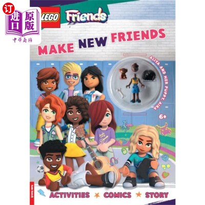 海外直订LEGO (R) Friends (TM): Make New Friends (with Al... 乐高(右)的朋友(右):结交新朋友(与Aliya迷你娃娃和Aira小狗