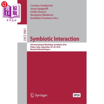 海外直订Symbiotic Interaction 共生互动