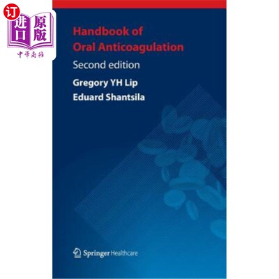 海外直订医药图书Handbook of Oral Anticoagulation 口服抗凝剂手册