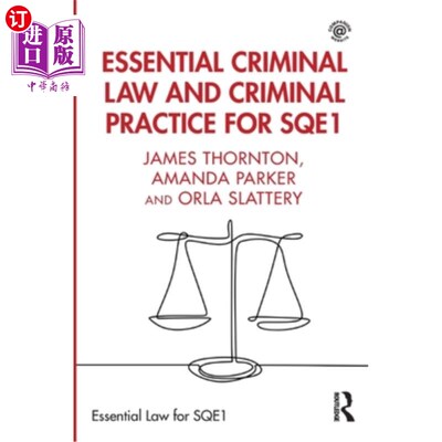 海外直订Essential Criminal Law and Criminal Practice for Sqe1 《基本刑法》与刑事实践