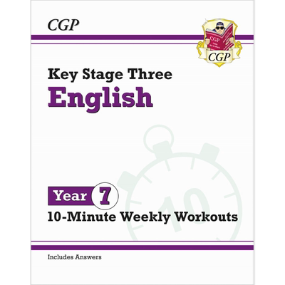 预售 New KS3 Year 7 English 10-Minute Weekly Workouts KS3 7年级英语10分钟周周练 英文原版进口 中学教辅参考书【中商原版】