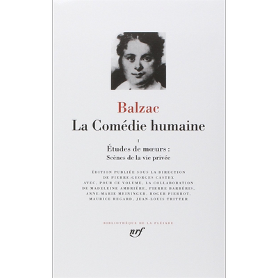 现货 七星文库 人间喜剧1 法文原版 La Comedie humaine Vol 1 Etudes de moeurs Honore de Balzac 巴尔扎克【中商原版】