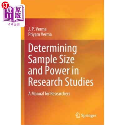 海外直订Determining Sample Size and Power in Research Studies: A Manual for Researchers 在研究研究中确定样本大小和