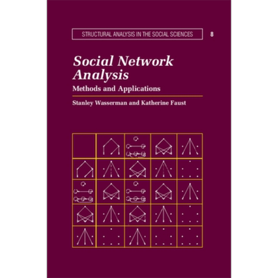 预售 Social Network Analysis 英文原版 社交网络分析 Stanley Wasserman【中商原版】