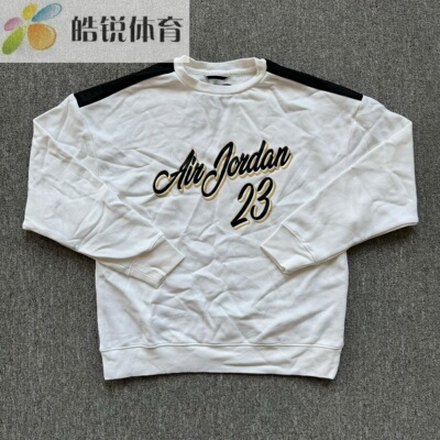 Nike JORDAN耐克潮流男子加绒保暖针织圆领套头卫衣CT6283-100