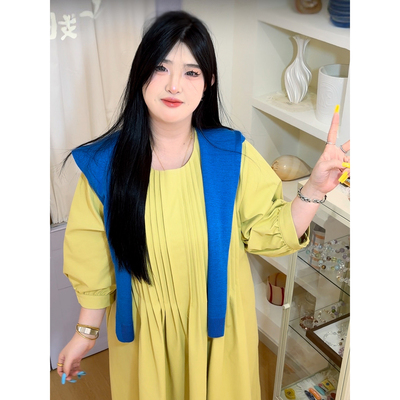 ◆春日手札~私服系列！◆法式温柔连衣裙气质加长款减龄女裙W1489