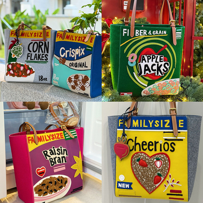 CTANDJIM趣味治愈生活零食元素托特包 购物袋 腋下hobo包  电脑包