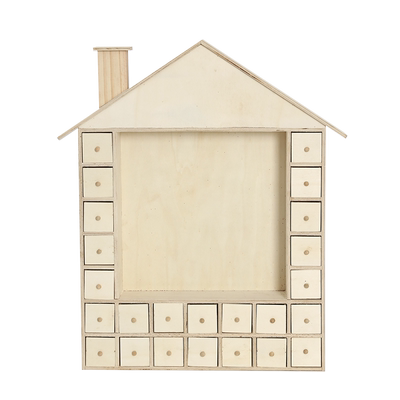 祥祺DIY白胚房子圣诞节倒数日历