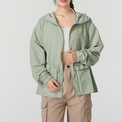 NIKE/耐克女子舒适透气运动休闲新款收腰连帽夹克外套FN3670-370