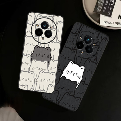 适用Realme真我14Pror手机壳皮纹14Pror+保护套个性国潮复古轻奢爆款潮创意男女定制ins风