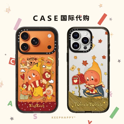 围巾爱心星星人适用iphone17手机壳16promax苹果15pro透明MagSafe磁吸14plus保护套Air卡通13可爱12情侣