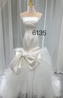 AGMC正品出口法国同款气质婚纱新娘小个子齐地拖尾拍照礼服