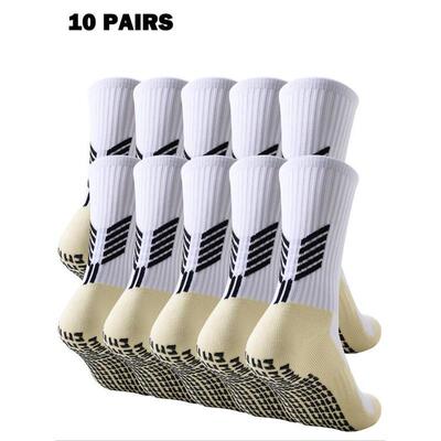 Men's Geometric Print Crew Socks Breathable Comfortable Mid