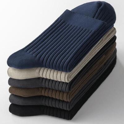 5pairs Classic sweat absorption Versatile vertical stripe