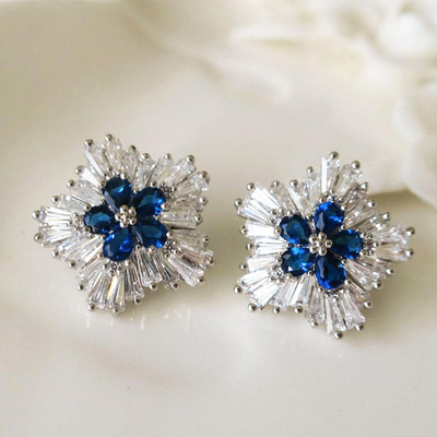 Recommend Sweet Cool Wind Snowflake Earrings Female