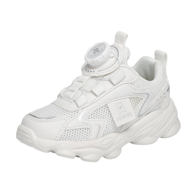 ABCKIDS旋转纽扣儿童小白鞋透气