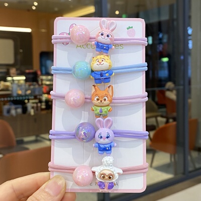 小女孩疯狂动物城皮筋发圈扎头绳