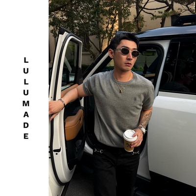 Lulumade小马刺绣圆领针织短袖