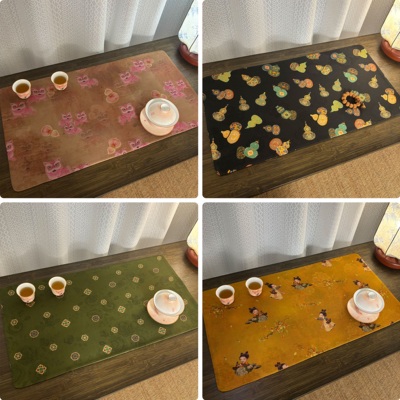 加厚双层防水云纱茶席茶铺香席