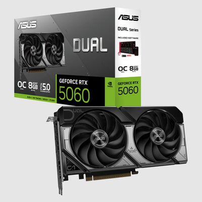 全新未拆封华硕DUAL-GeForce RTX5060-08G V2海外版电竞游戏显卡