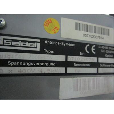 议价DIGIFAS 7108 DIGITAL SERVO DRIVE 7100 SEIDEL
