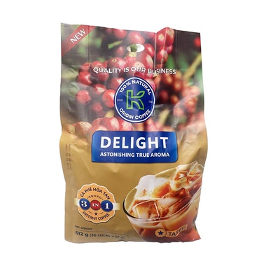正品香浓越南K牌三合一速溶咖啡612克36小袋K Coffee DELIGHT