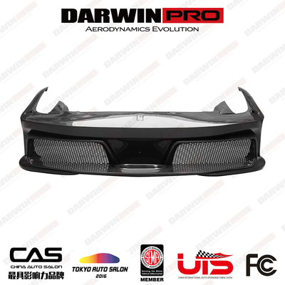 DarwinPRO 法拉利 458 BlackSails 改装 包围 碳纤维 前杠