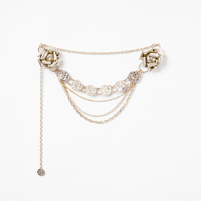 女金色合金铜拼接金币