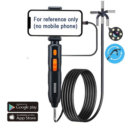4K 360° Articulated Inspection Borescope Endoscope Camera
