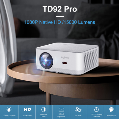 TD92 Pro 4K 1080P Android WIFI LED Projector  Portable Outdoor Video Game Home Theater Cinema Beamer