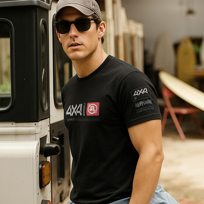 简约时尚休闲印花美式潮流短袖